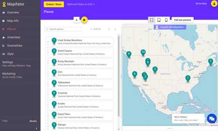 How To Make a Map With Pins Online with Mapifator - Geoapify