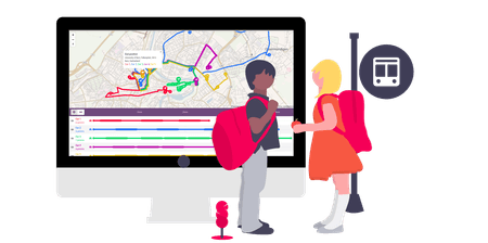 Bus route optimization with Route Planner API | Geoapify