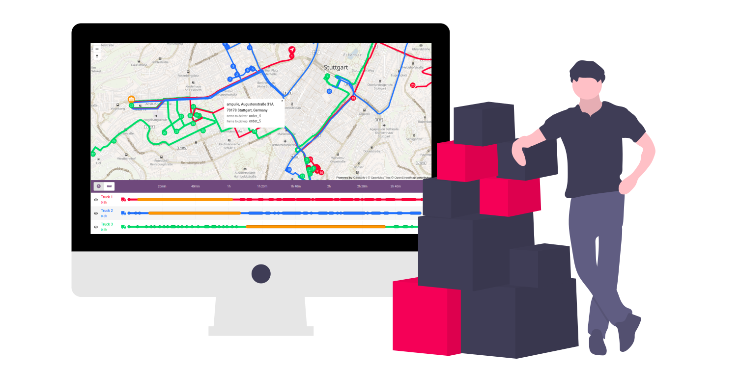 Delivery And Pickup Route Optimization With Route Planner Api Geoapify