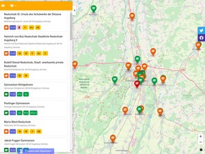 Create a map from Excel data | Mapifator | Geoapify