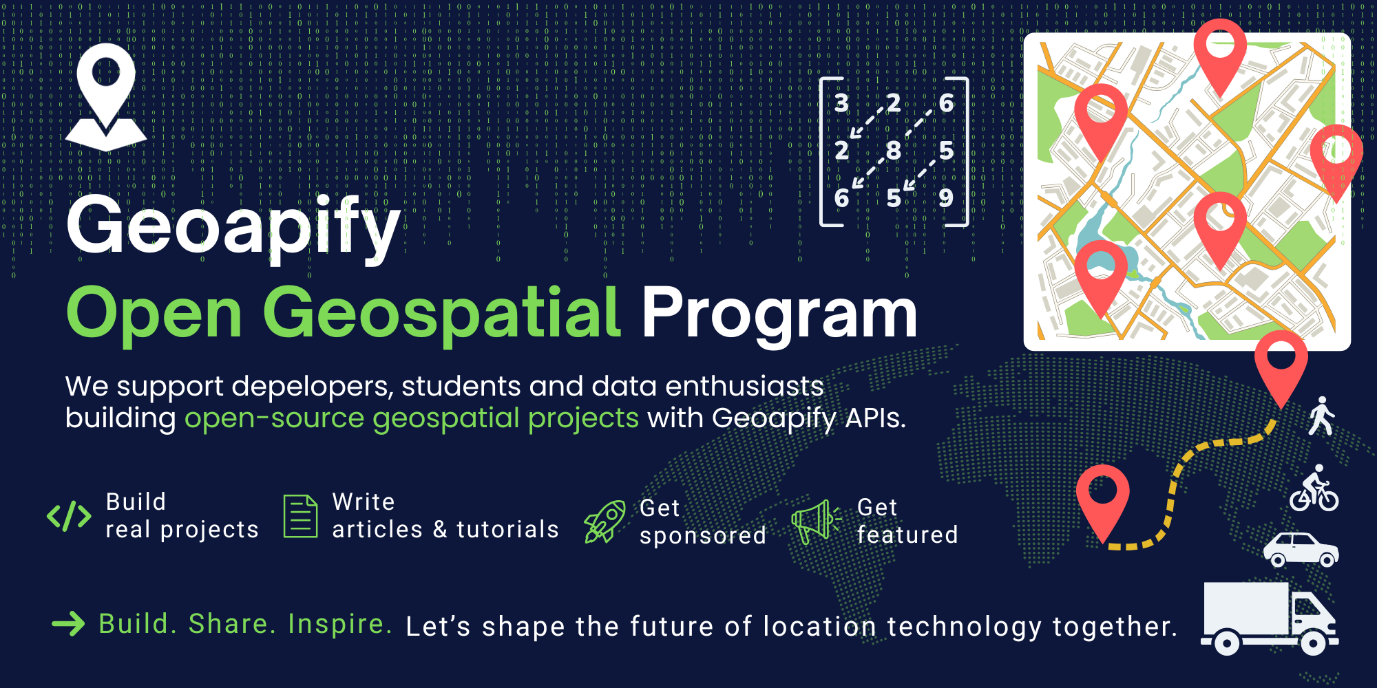 Geoapify Open Geospatial Program
